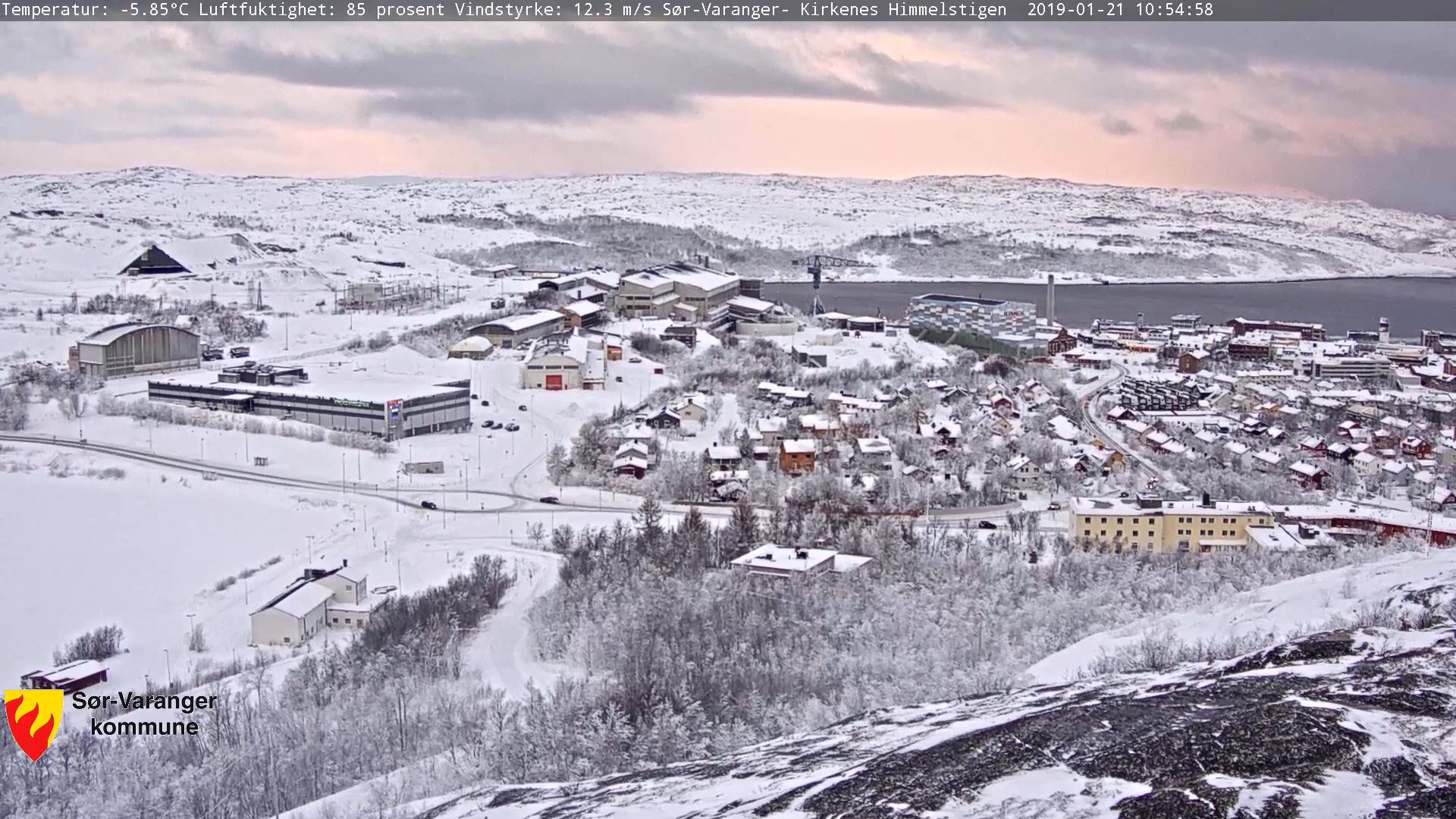 Webcam Kirkenes - Himmelstigen - Finnmark - Norvège - Vision-Environnement